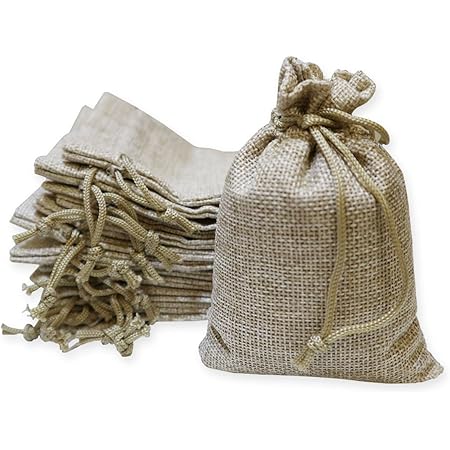 Amazon.com: Burlap Bags with Drawstring -（70 Pieces）, Burlap Bags with ...