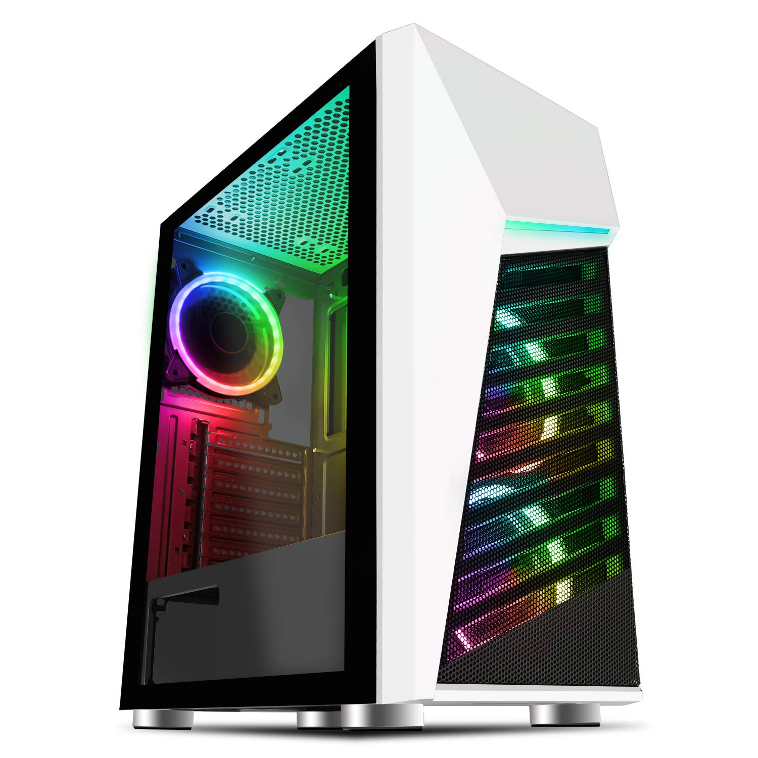 Buy CiT Alpha ARGB PC Gaming Case, ATX, 3 x GMX Velocity ARGB Fans & 1 ...