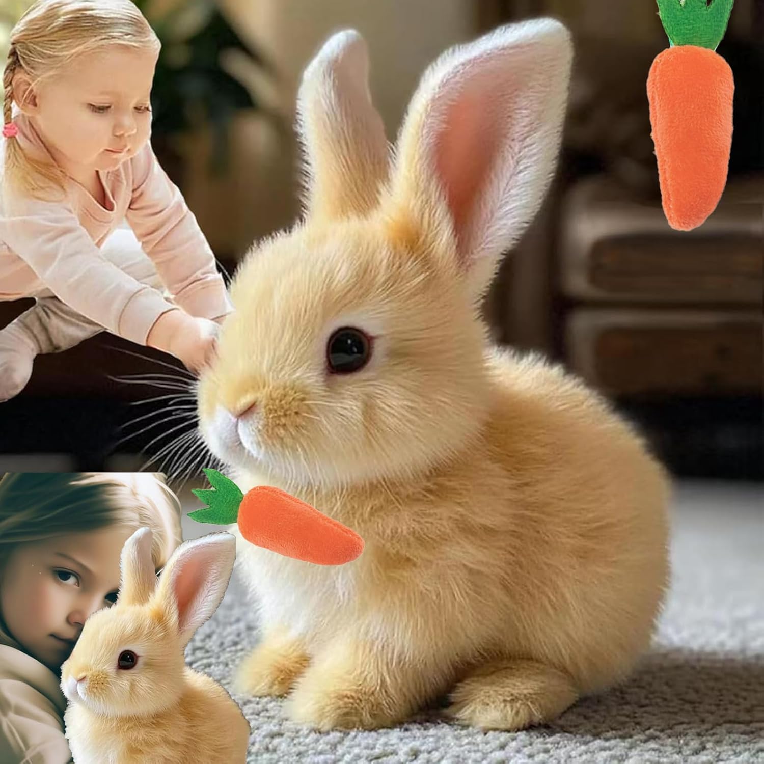 Amazon.com: Bunny Pal,Bunny Realistic Toy,Easter Bunny for Kids Aged 3 ...
