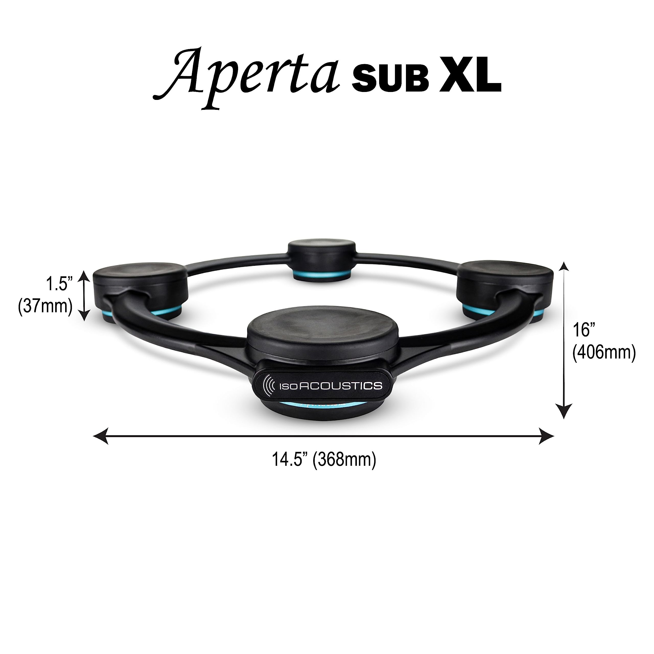 Snapklik.com : IsoAcoustics Subwoofer Isolation Stand: Aperta Sub XL
