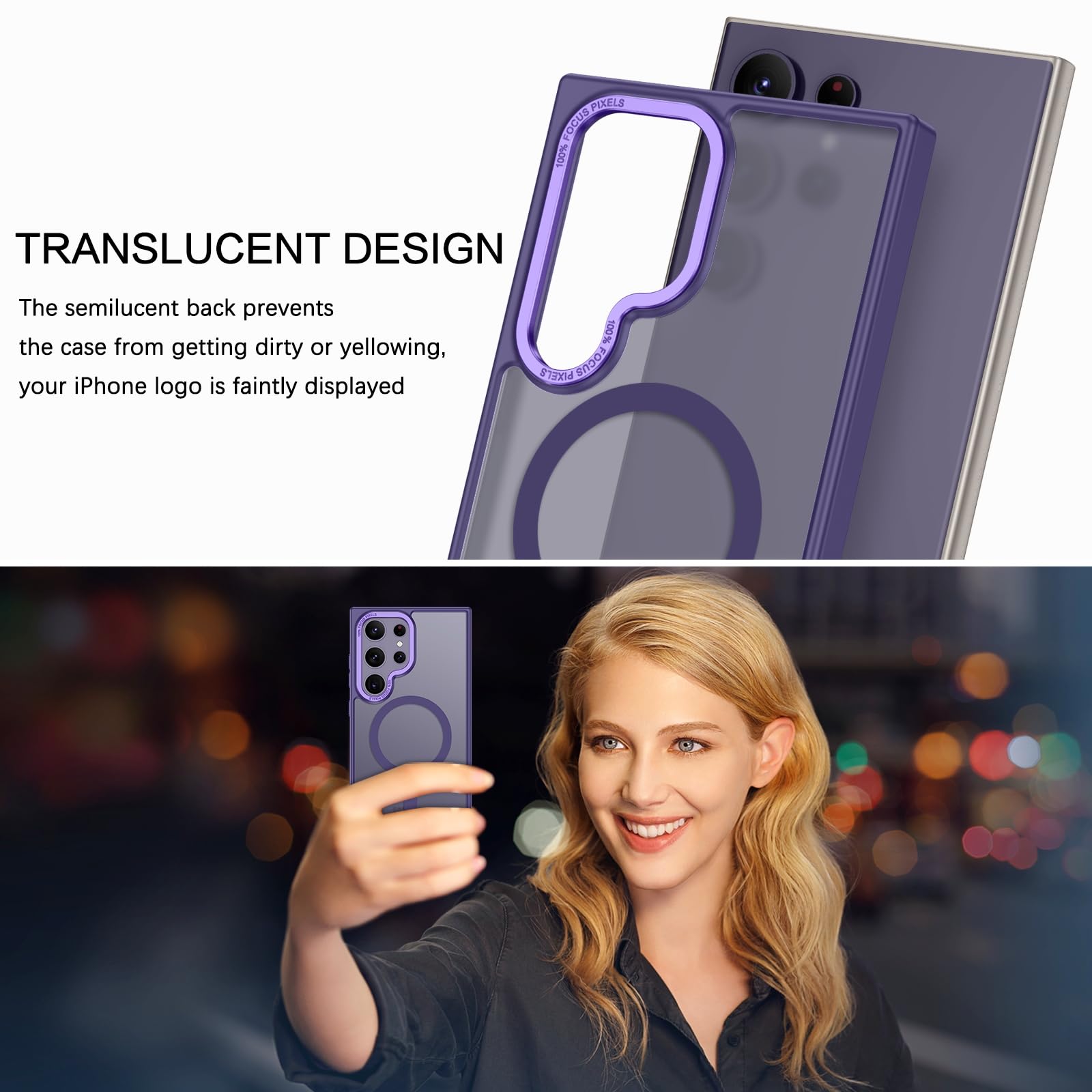 Snapklik.com : BENTOBEN For Samsung Galaxy S24 Ultra Case, Strong Magnetic Compatible