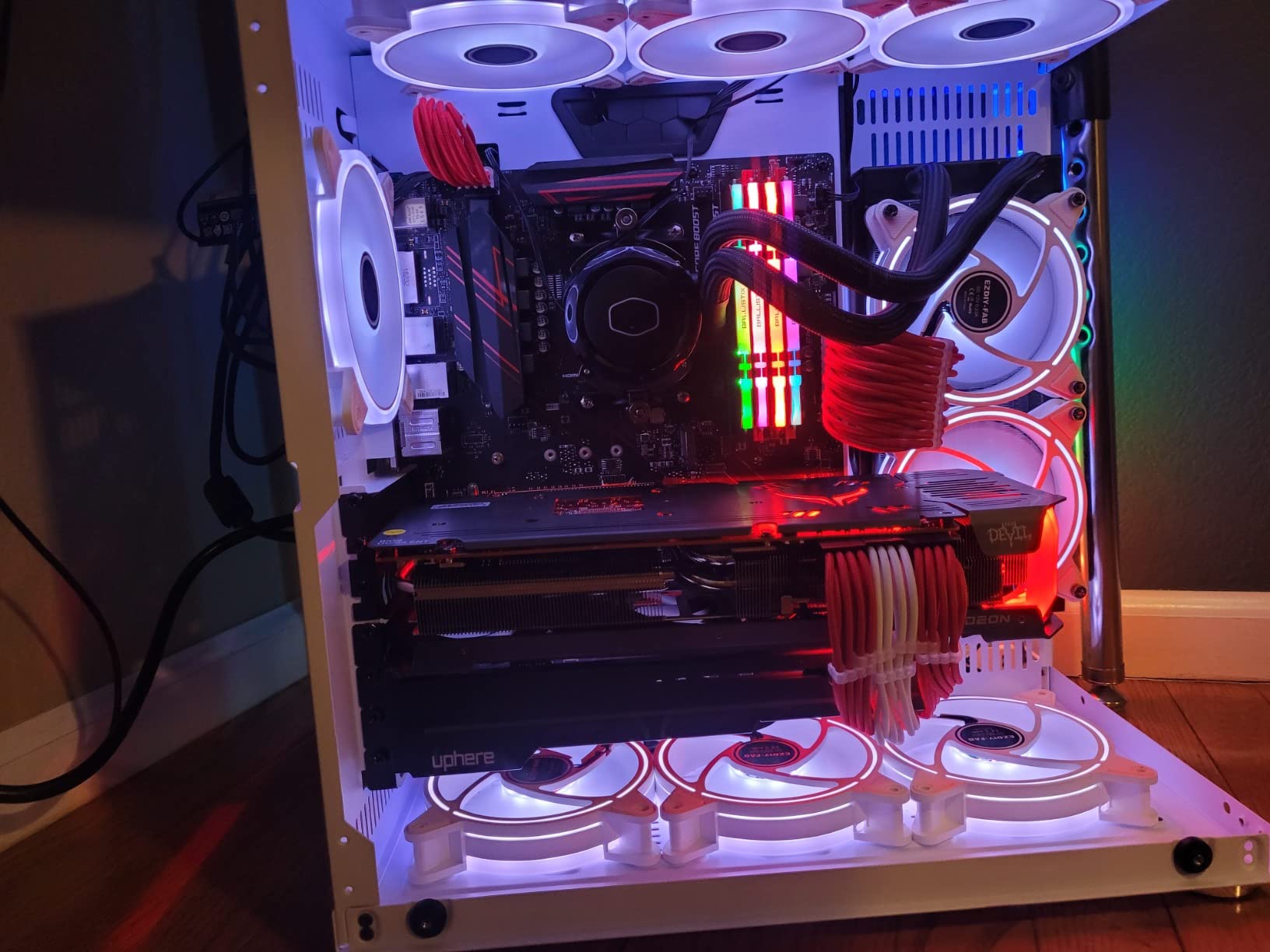 $36/mo - Finance GIM ATX Mid-Tower PC Case White 10 Pre-Installed 120mm ...