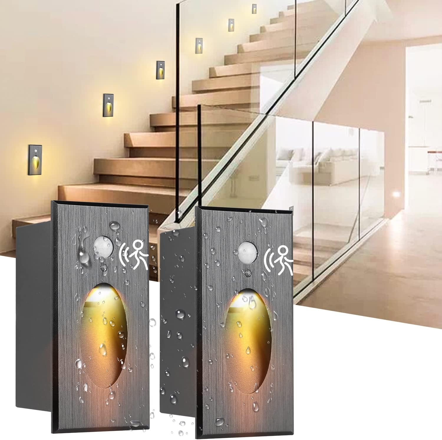 Waterproof Motion Sensor Stair Lights - Pack of 2 Nepal | Ubuy