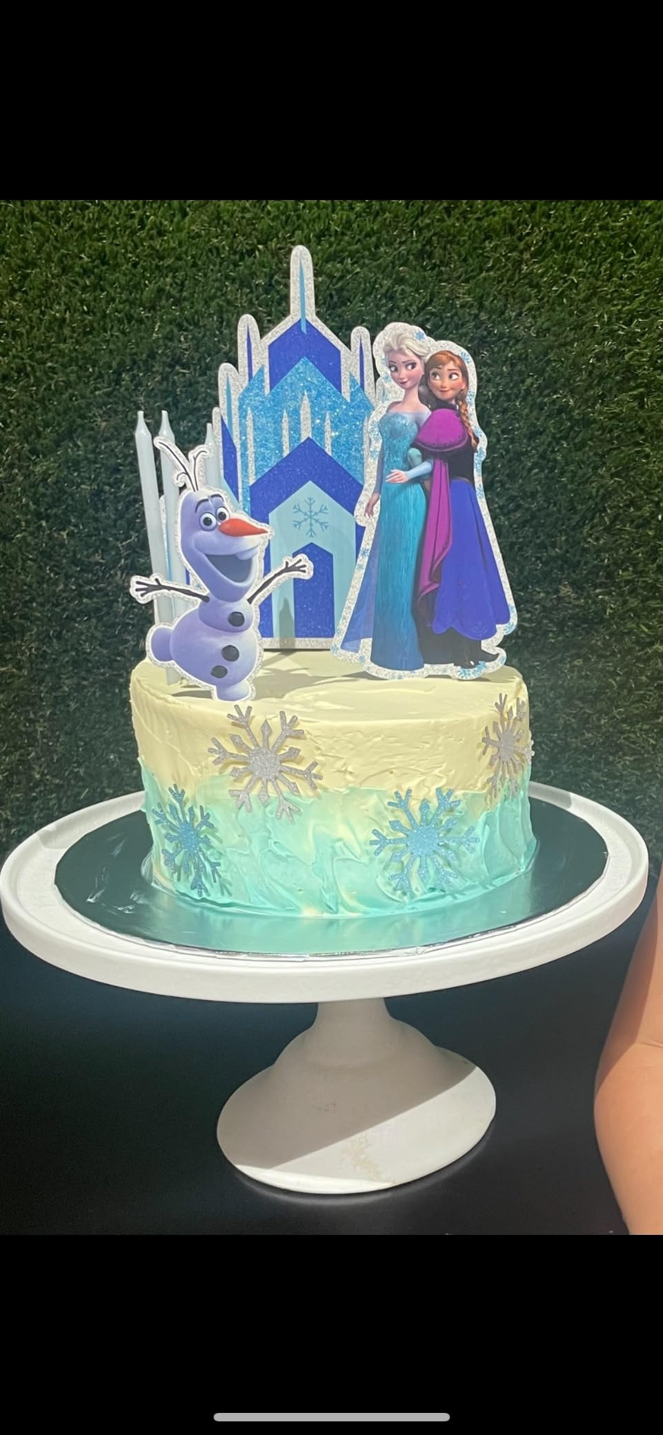 VeSidyHelo Frozen Cake Topper Set, Cake Decorations, Ice Theme Birthday ...