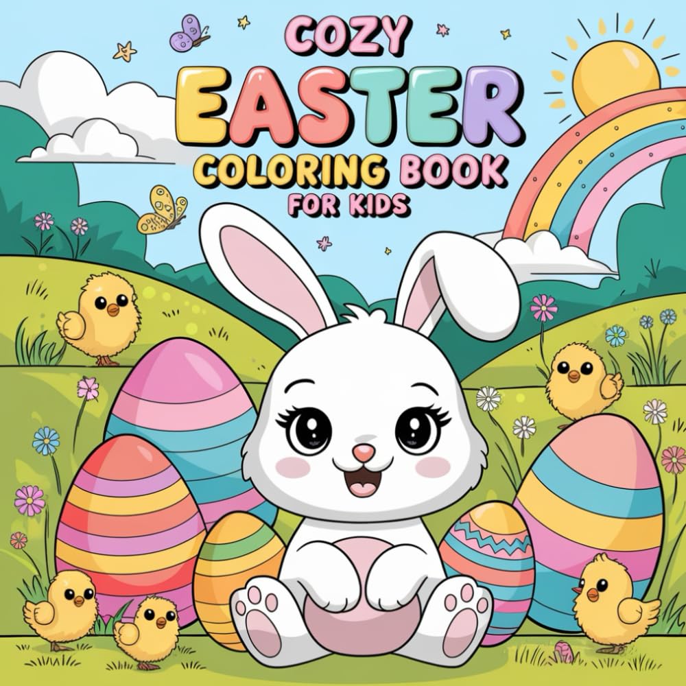 Amazon.com: Cozy Easter Coloring Books: Cozy Easter Coloring Book for ...