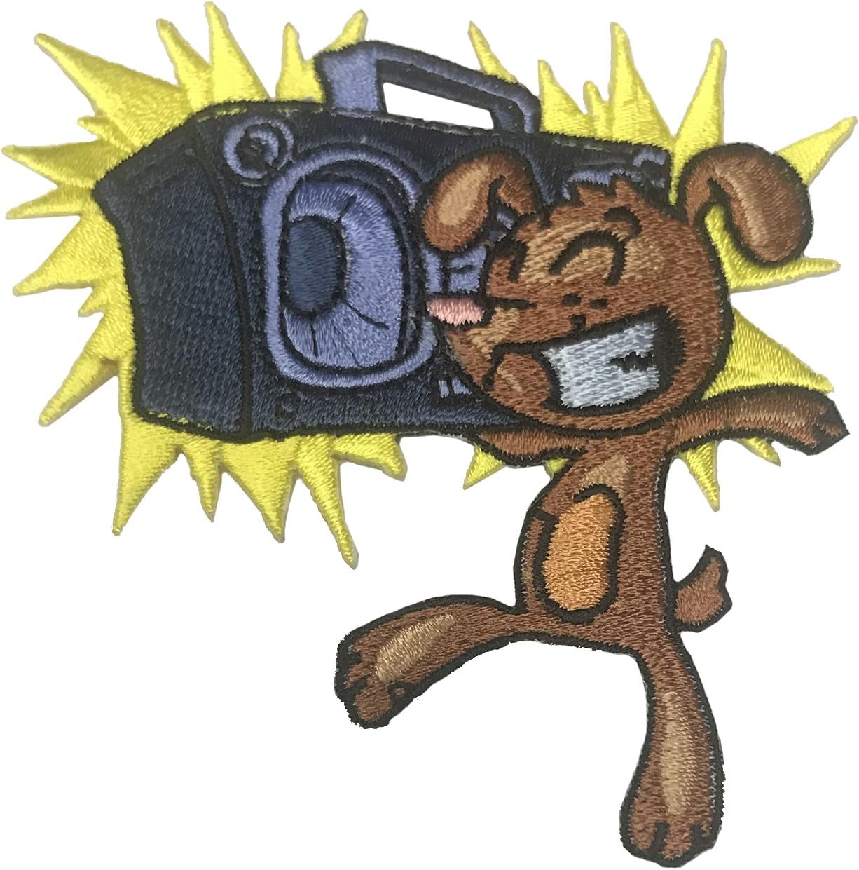 Hat Shark Rockin Boombox Aufnäher zum Aufbügeln, 8,9 x 7,6 cm : Amazon ...