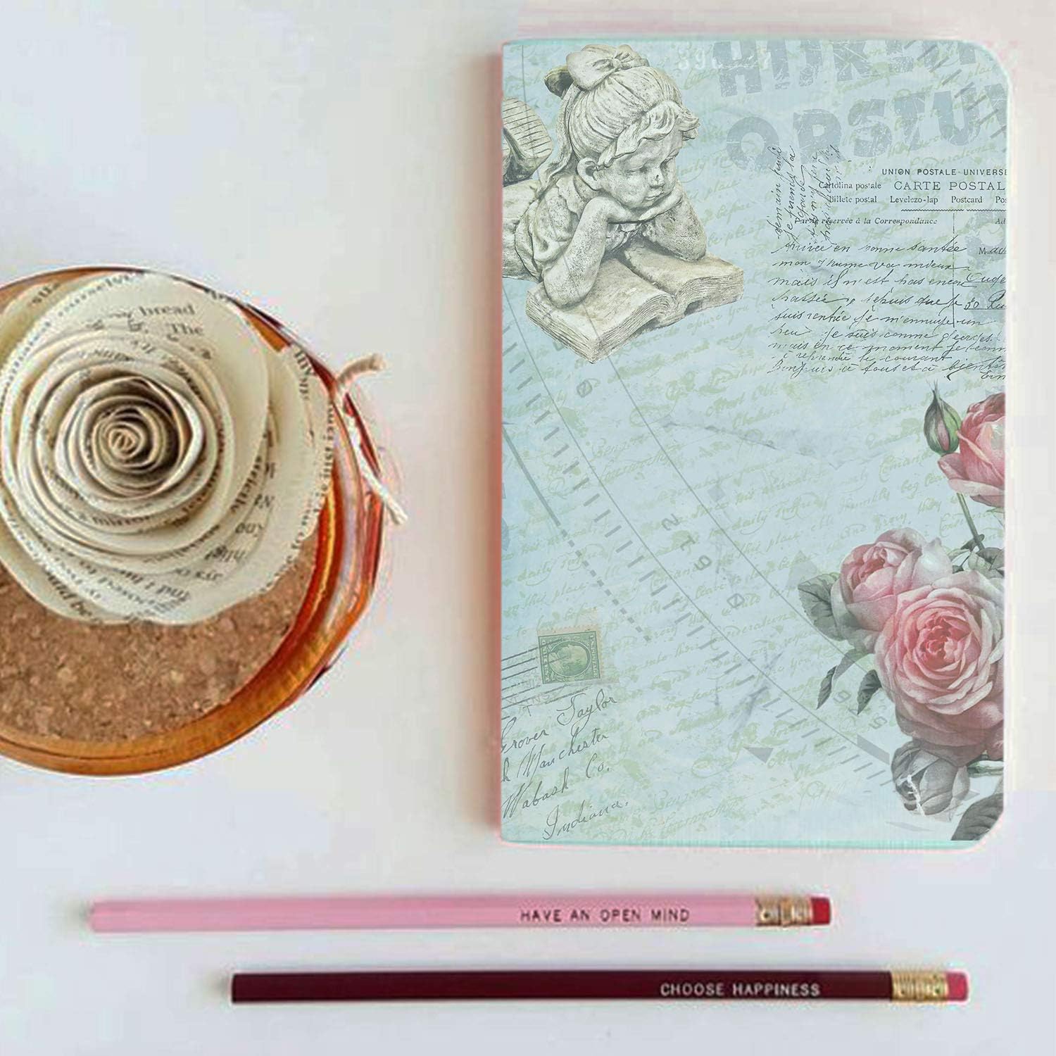 CrafTreat Lace Decoupage Paper for Crafts – Rose Lace and Alphabet ...