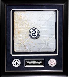 DEREK JETER GAME USED FINAL SEASON 2014 YANKEE STADIUM BASE 20x24 ...