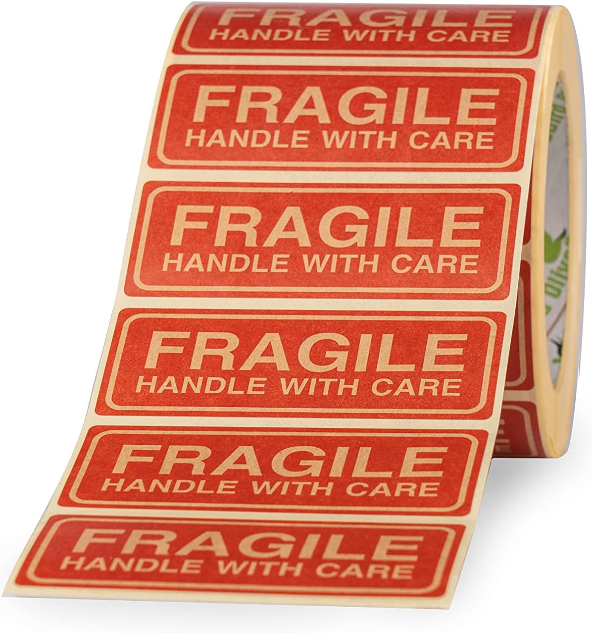 OliveBird 1000 x Fragile Autocollants 90 x 35 mm Rouleau Avec Texte Sur ...