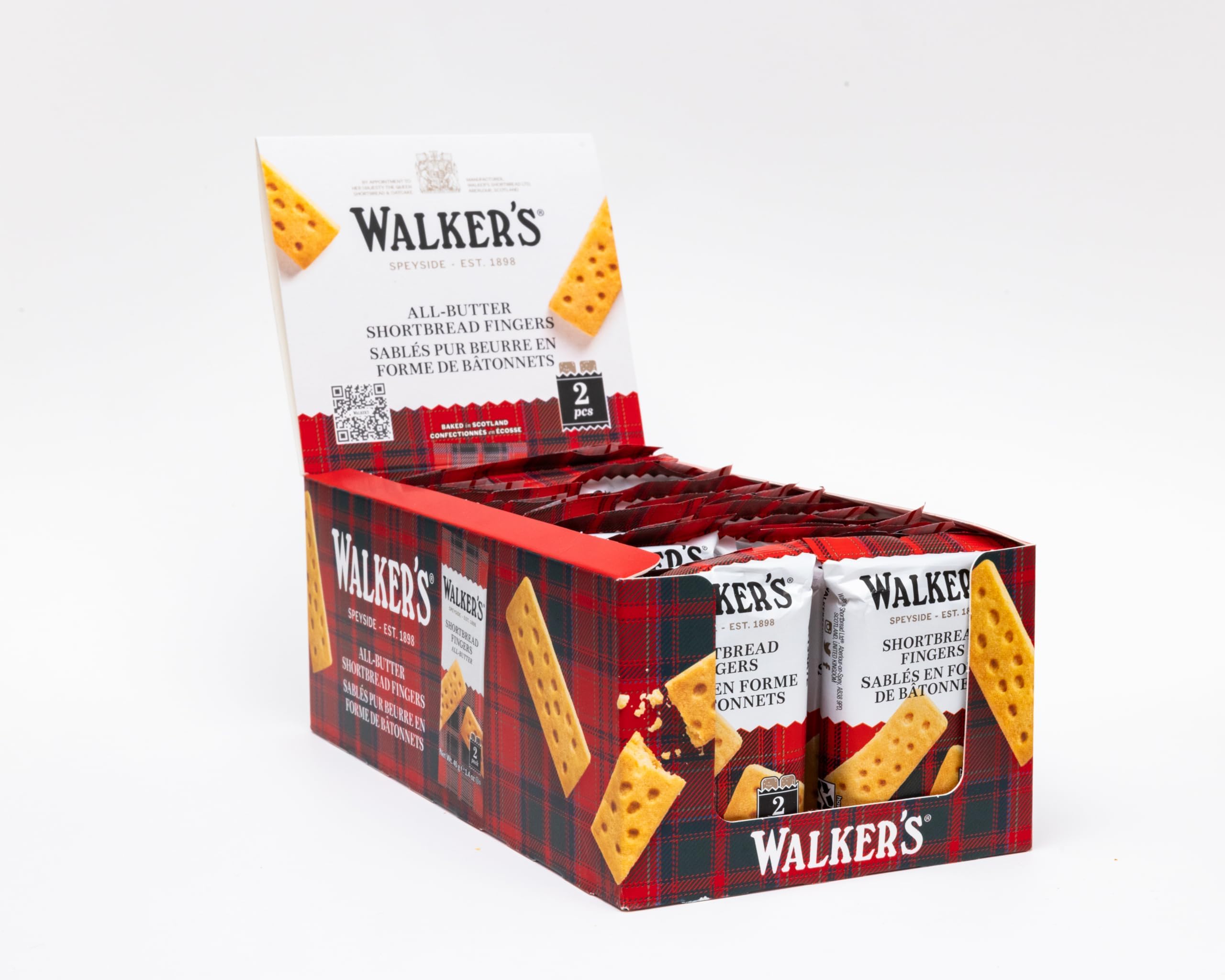 Amazon.com: Walkers Shortbread Fingers Shortbread Cookies Snack Packs ...