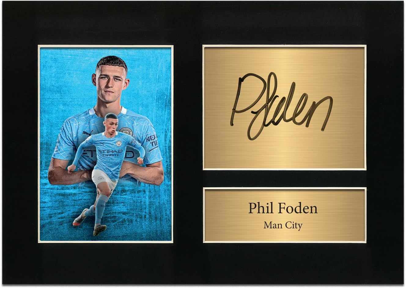 Phil Foden Autograph Player Photo Manchester City Signed A4 Printed ...