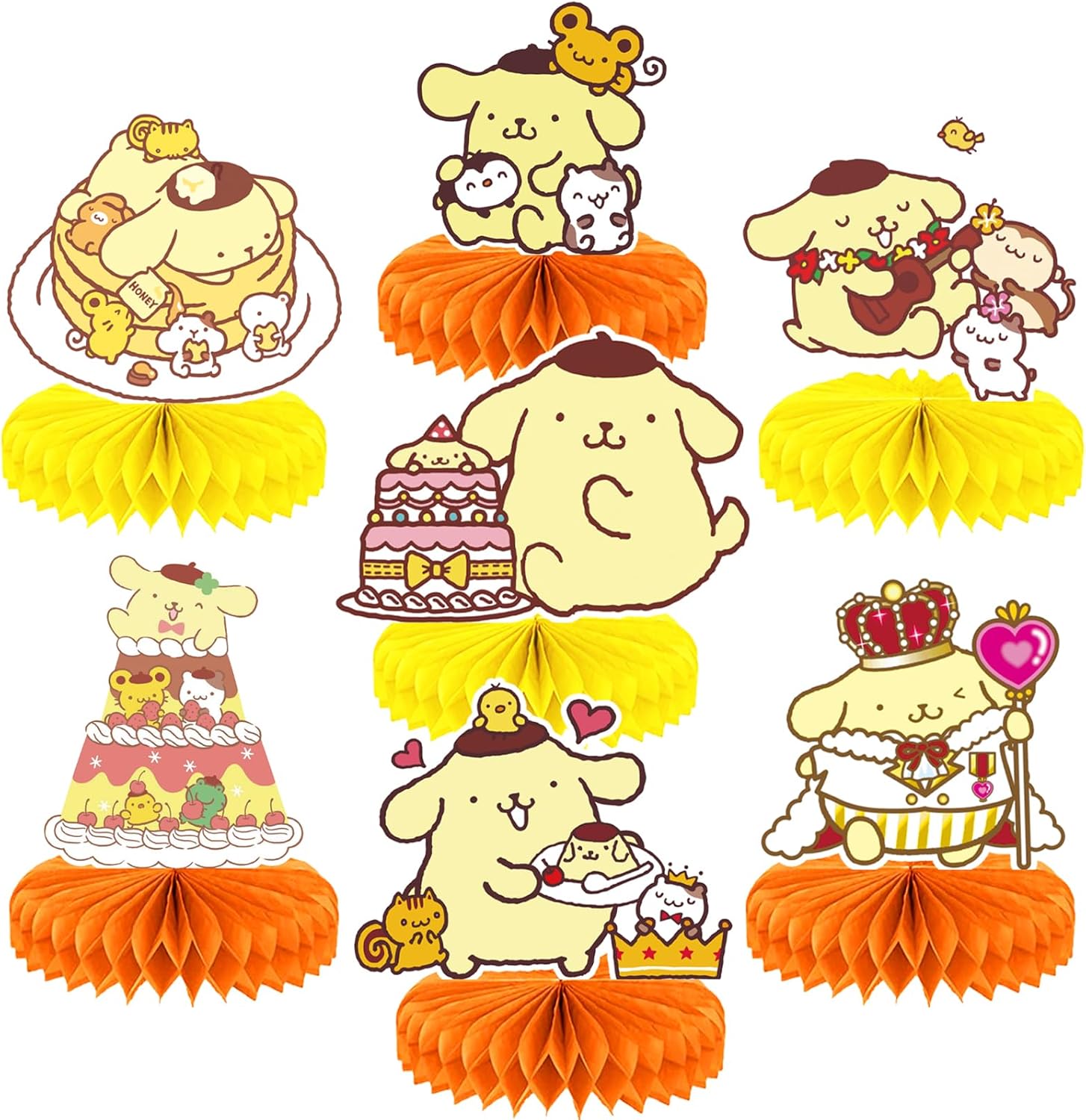 Amazon.com: Pompompurin Party Decorations, Pompompurin Theme Honeycomb ...