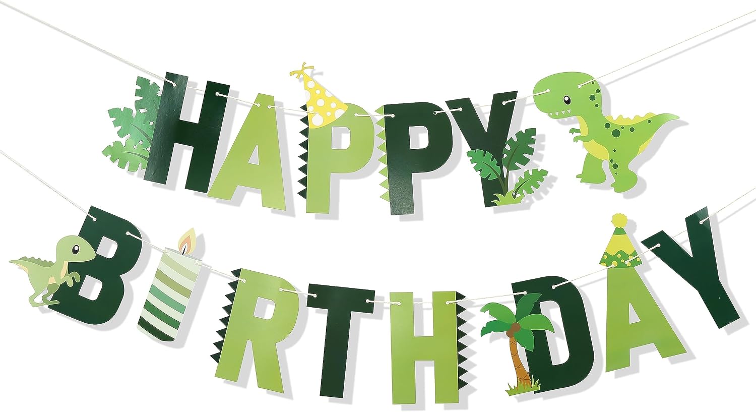 Amazon.com: Dinosaur Happy Birthday Banner - Dinosaur Themed Boy Happy Birthday Banner, Dinosaur ...