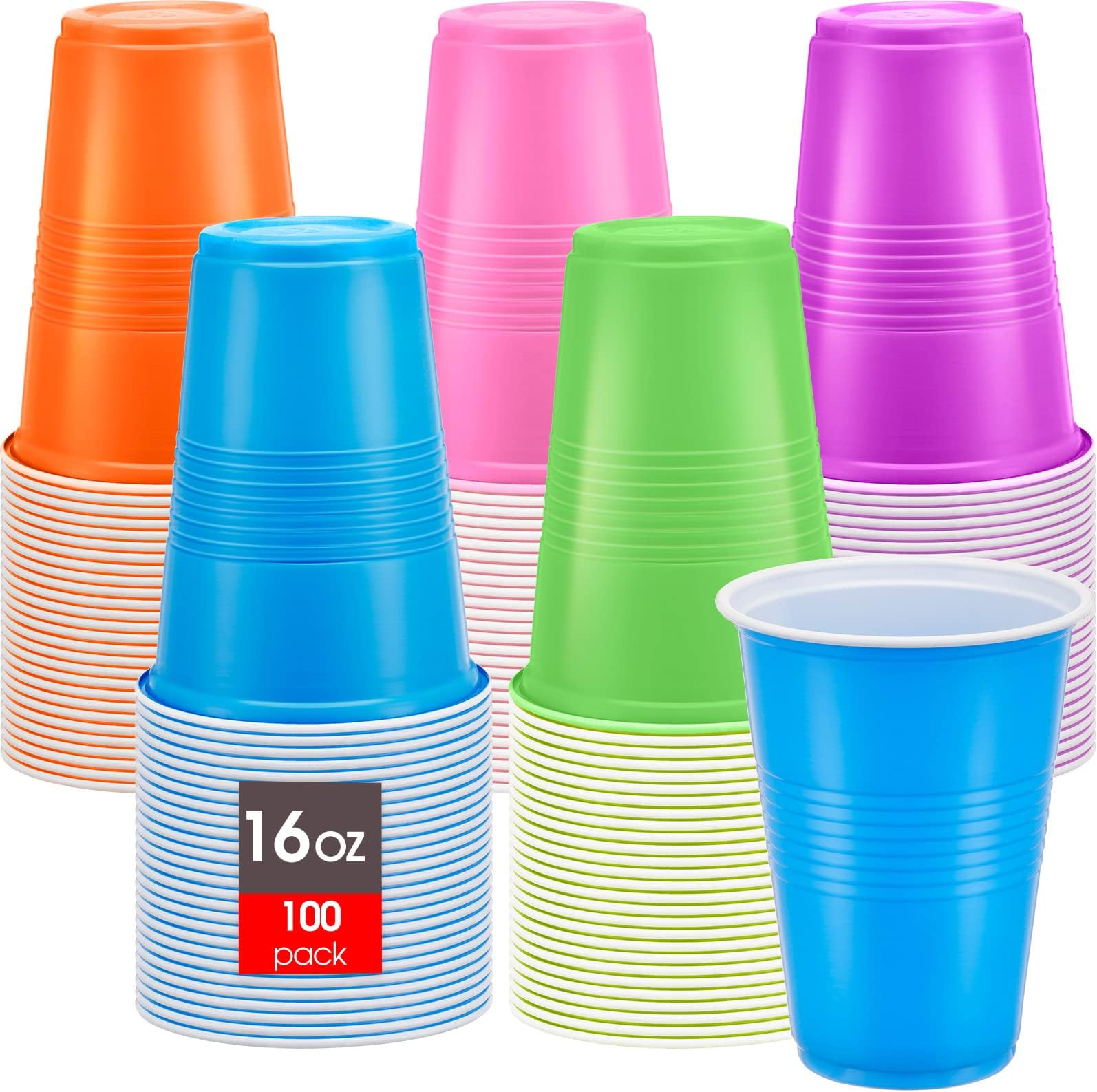 Amazon.com: Hefty Party Cup Variety Pack, Disposable Plastic Party Cups ...