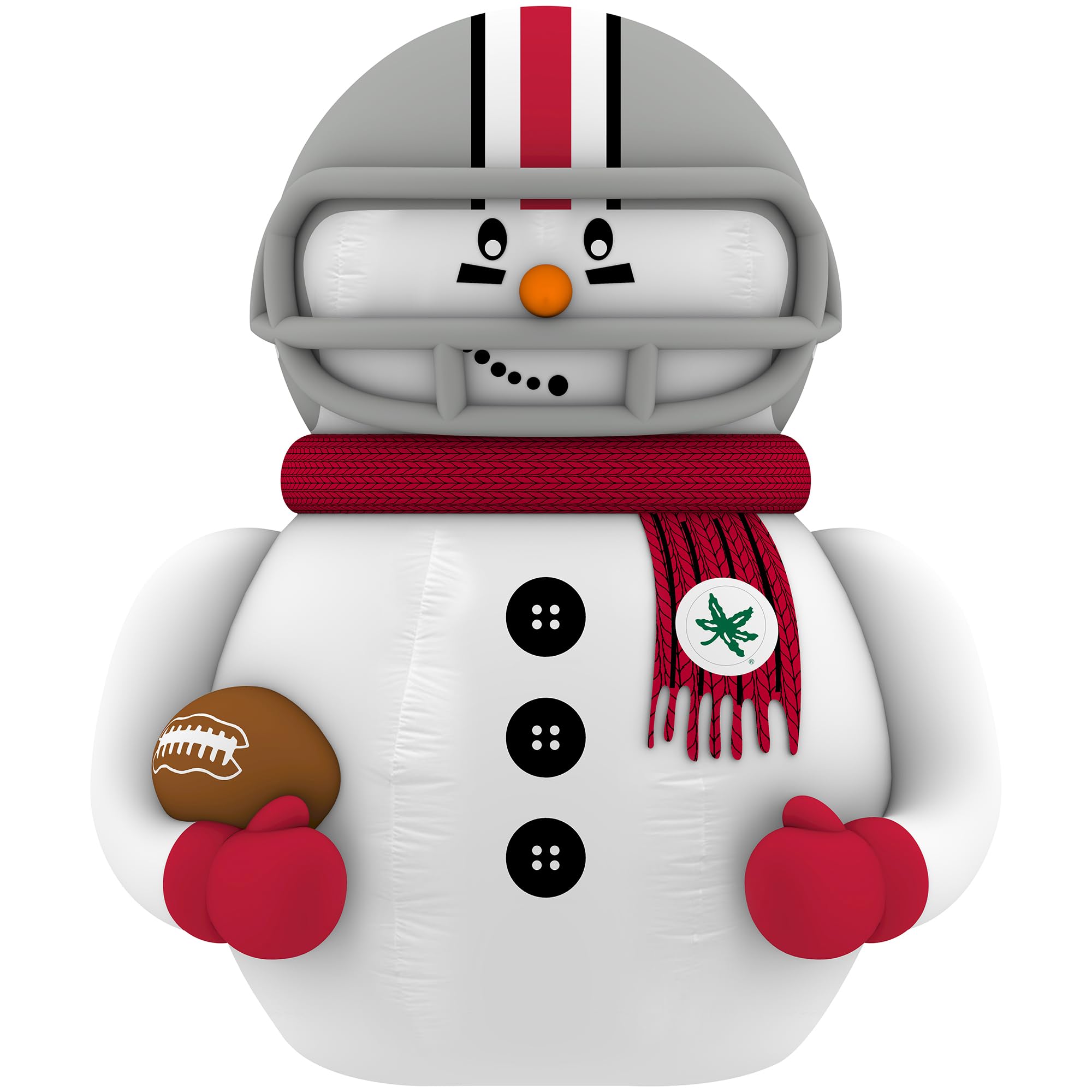 Amazon.com: Ohio State Buckeyes 7ft Inflatable Snowman Player with ...
