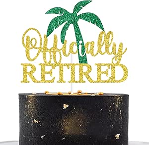 Amazon.com: Officially Retired Cake Topper, I'm Retired/the Legend Has ...