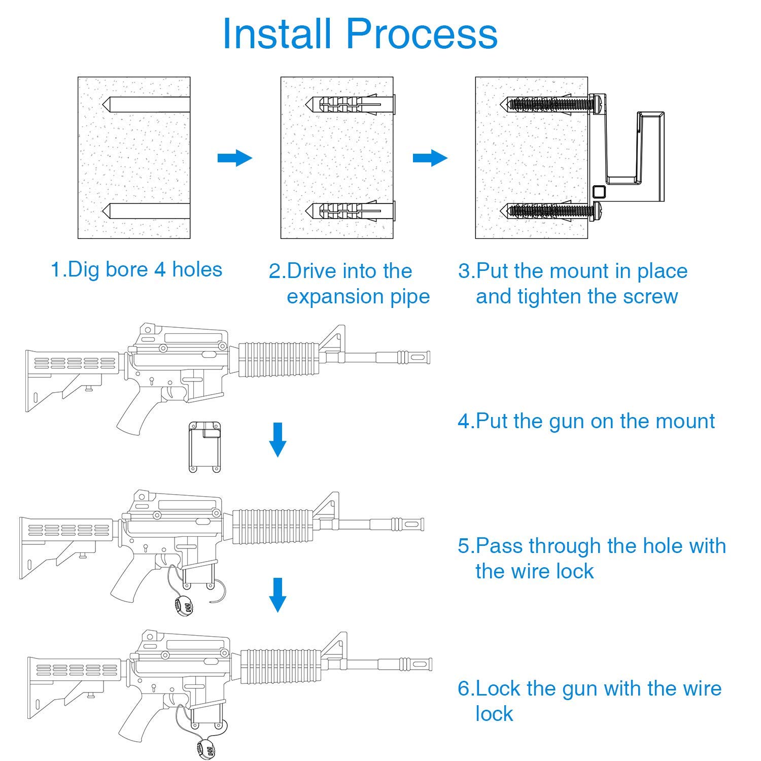 Snapklik.com : AR-15 Wall Mount
