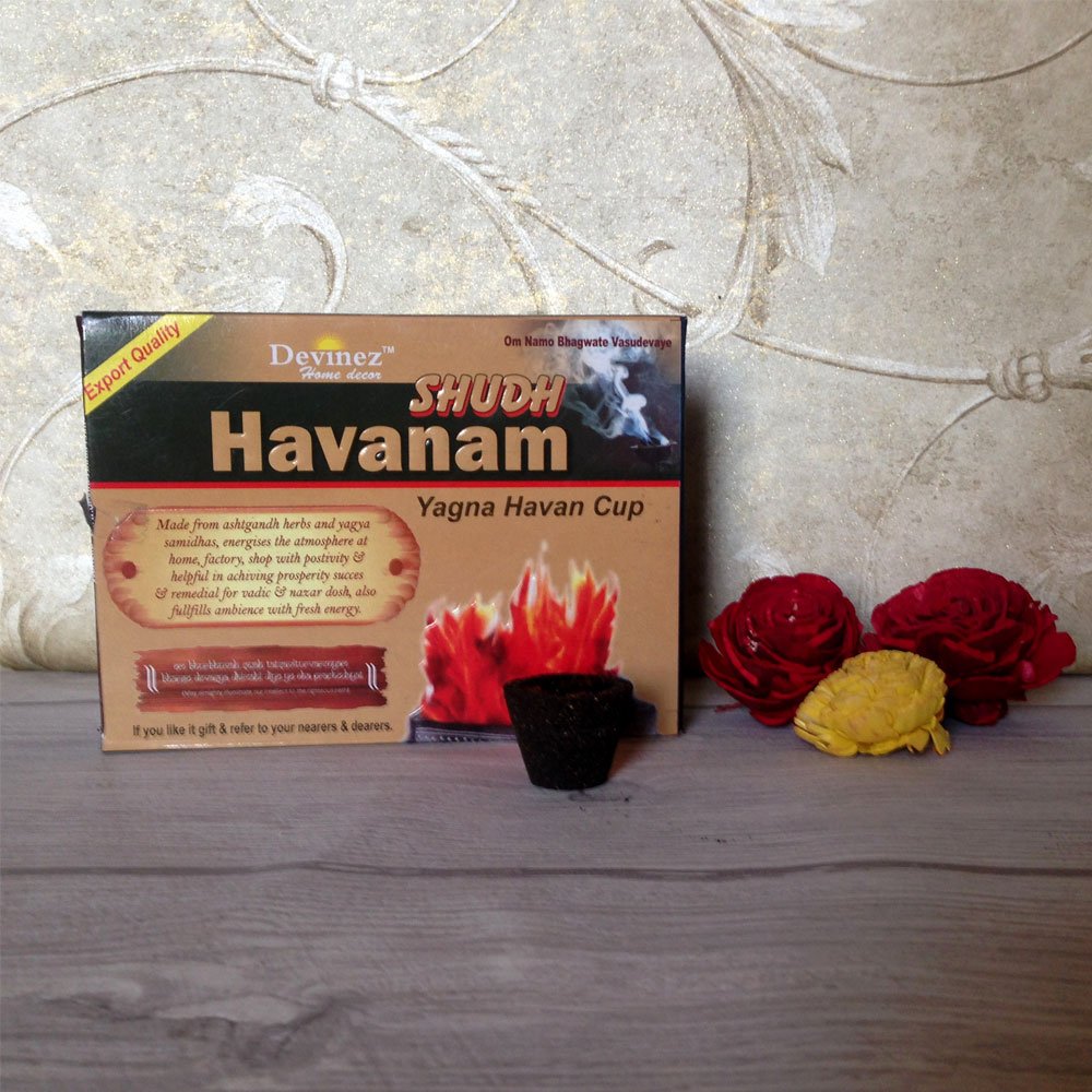 Devinez Sudh Havanam, Yagna Havan Sambrani Cups (Pack of 2 Boxes, 12 ...