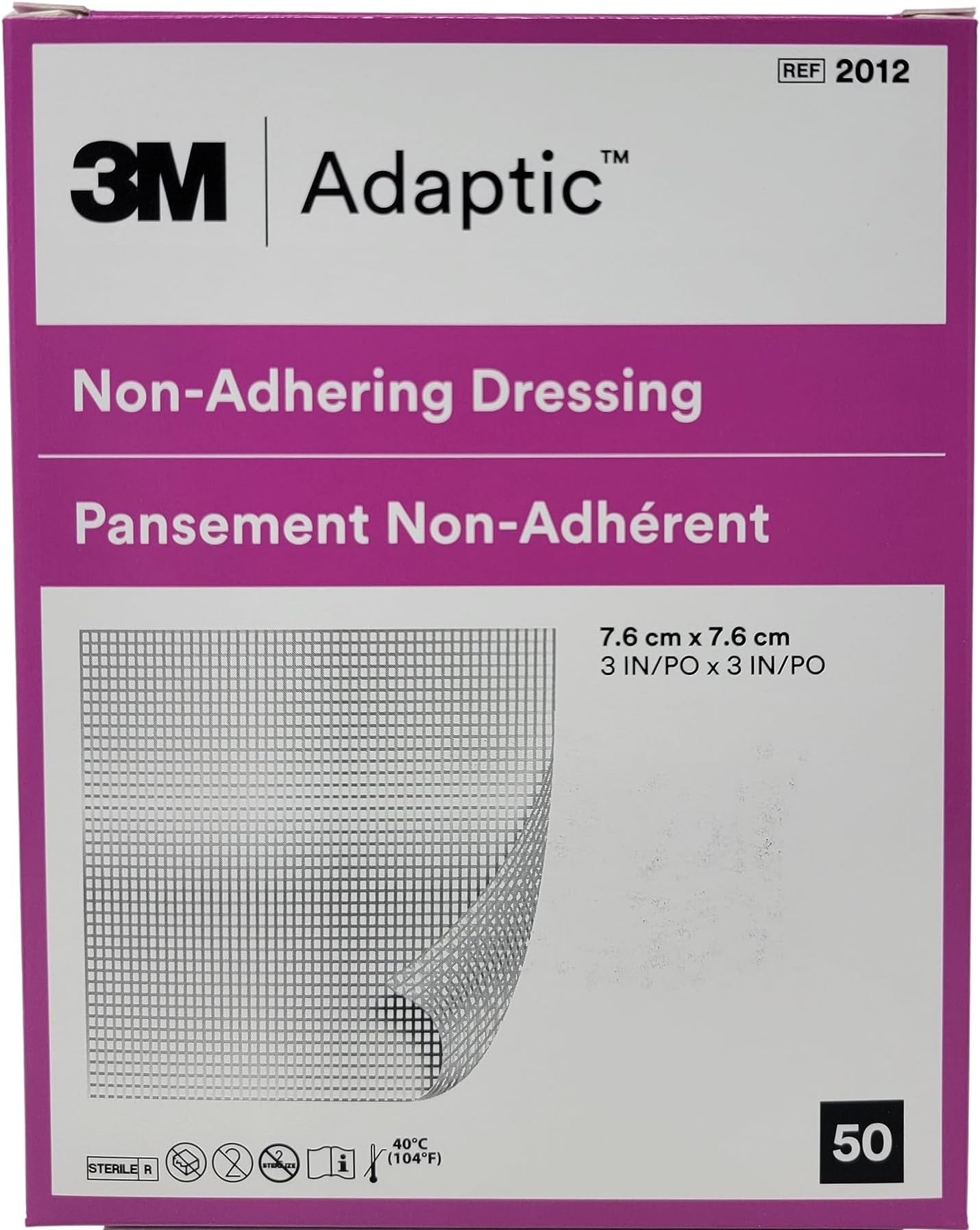 Amazon.com: ADAPTIC Non-adhering Dressing 5" x 9" Box: 12 (1 ...