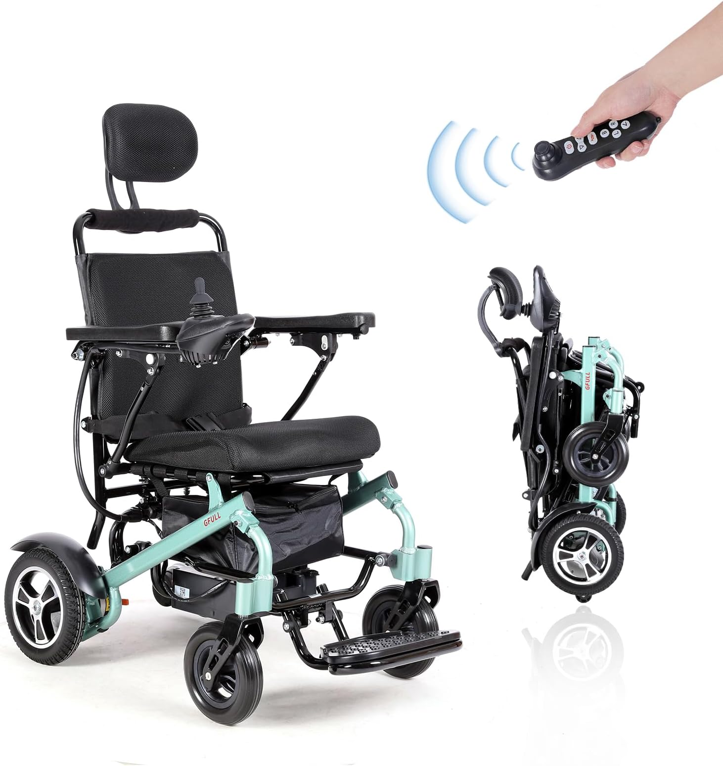 Amazon.com: 30 Miles Electric Wheelchairs for Adults, Aluminum Lightweight Wheelchair Foldable ...