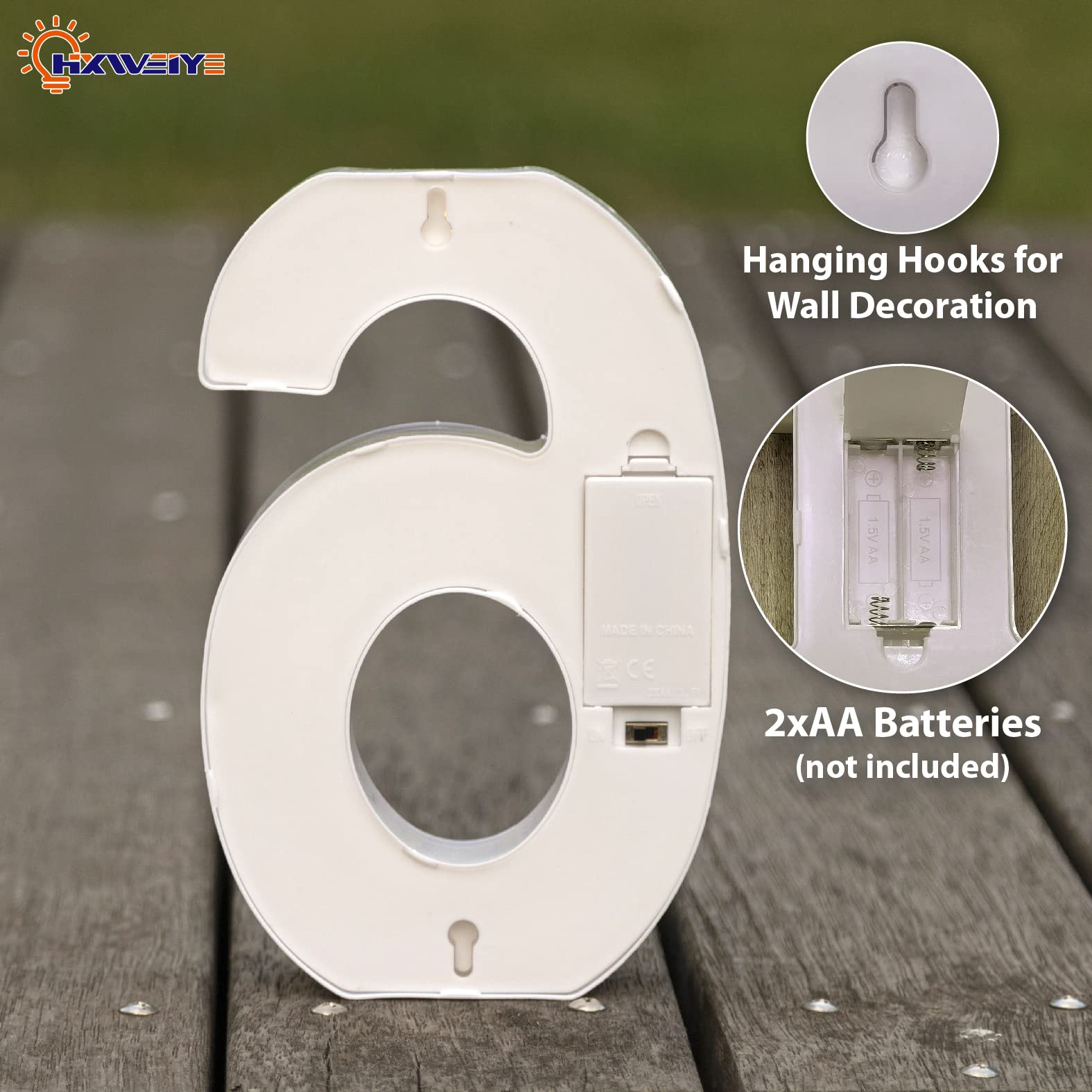 Snapklik.com : Light Up Numbers-6, LED Marquee Number Lights Sign 26 ...