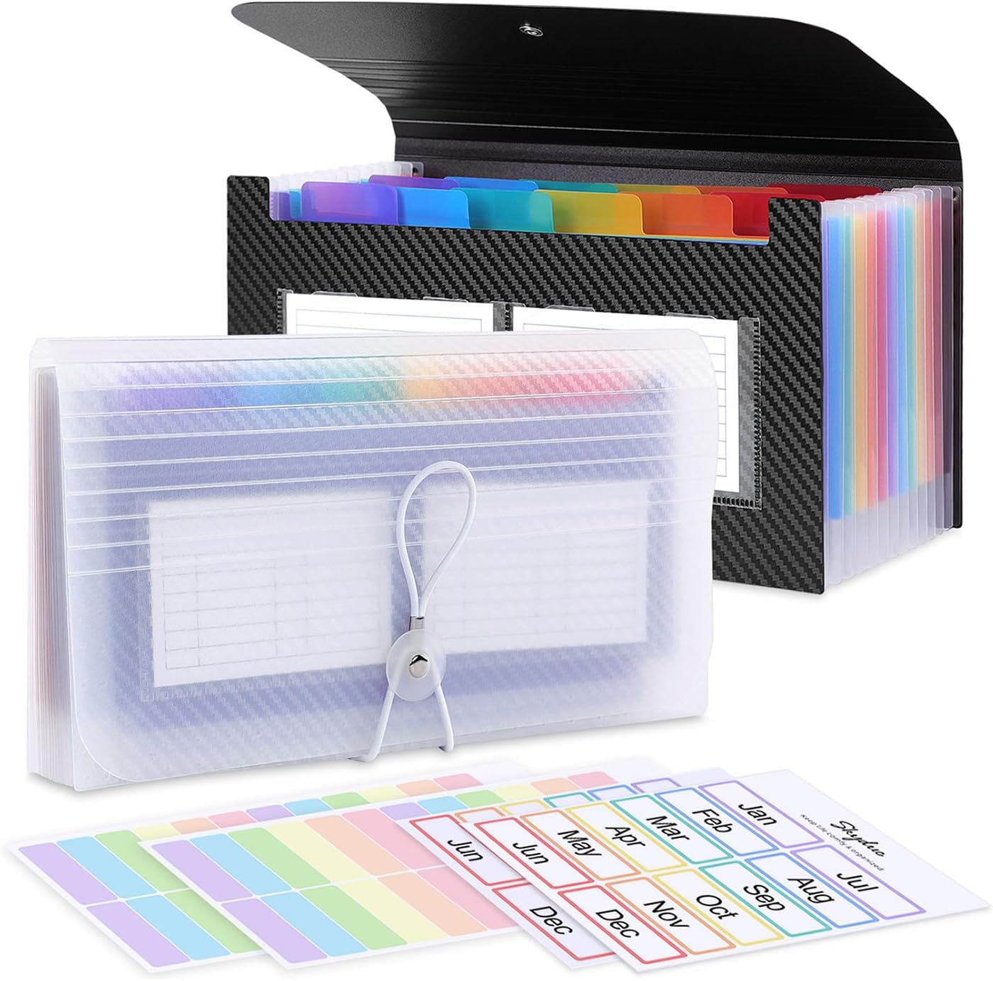 Amazon.com : SKYDUE Receipt Coupon Organizer Holder, 2 Packs 13 Pockets ...