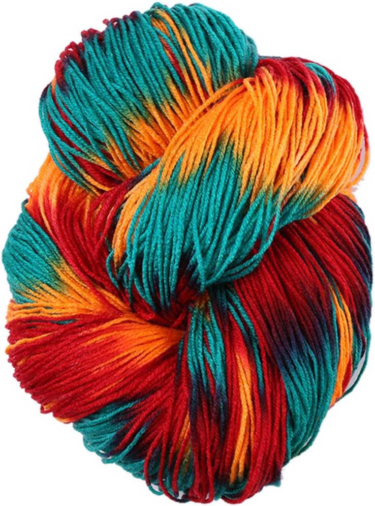 Amazon.com: Crochet Yarn, 50g/Ball Mixed Colorful Knitting Yarn Acrylic ...