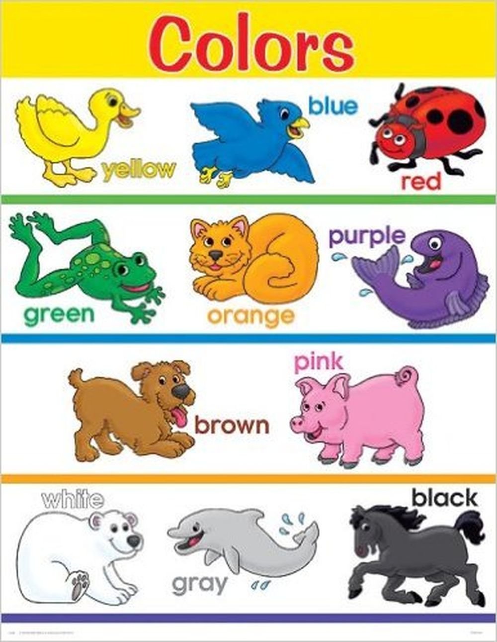 Colors Chart (Cheap Charts) : School Specialty Publishing, Carson ...