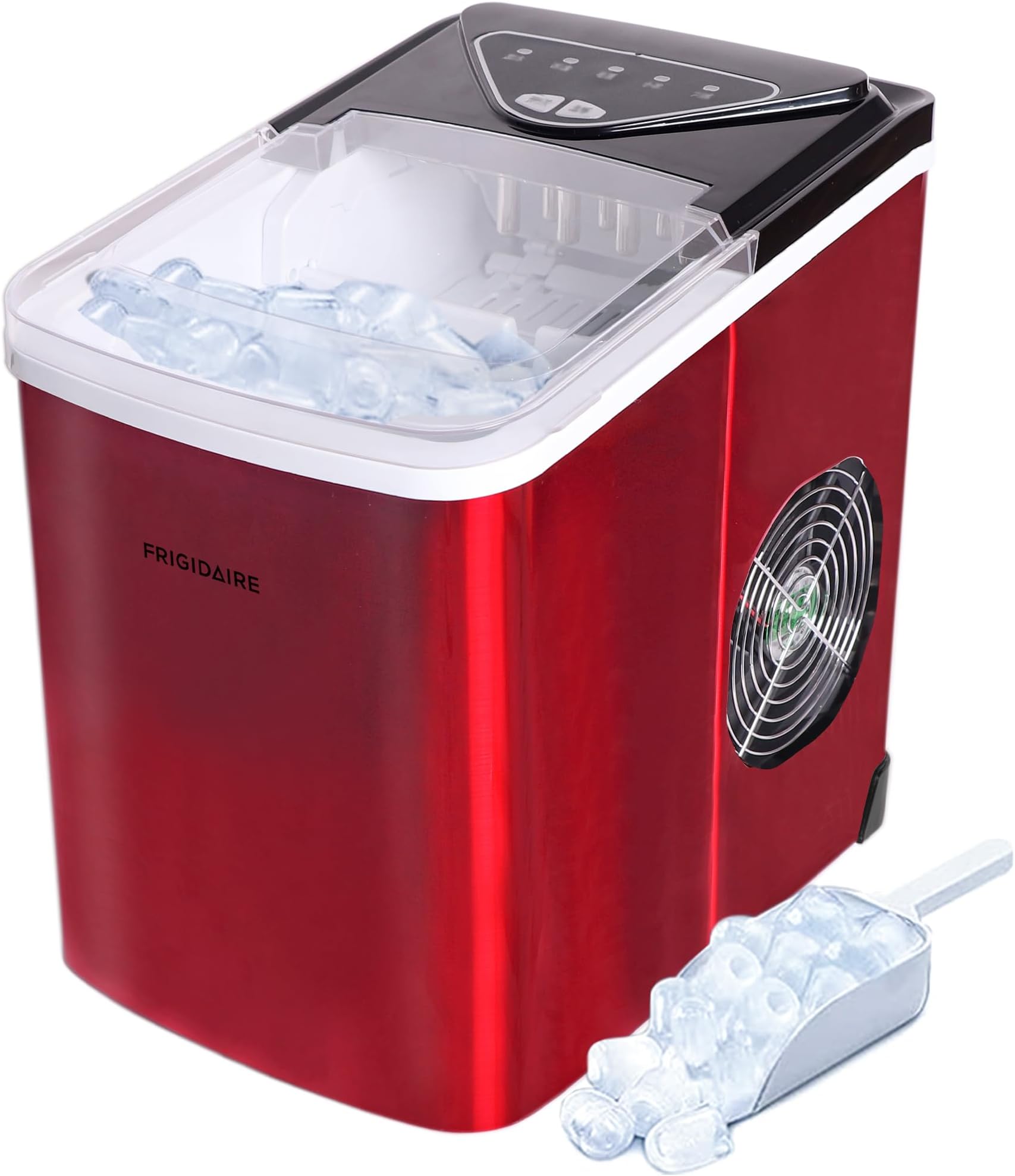 Amazon.com: Frigidaire Compact Countertop Ice Maker, 26lbs of Ice per ...