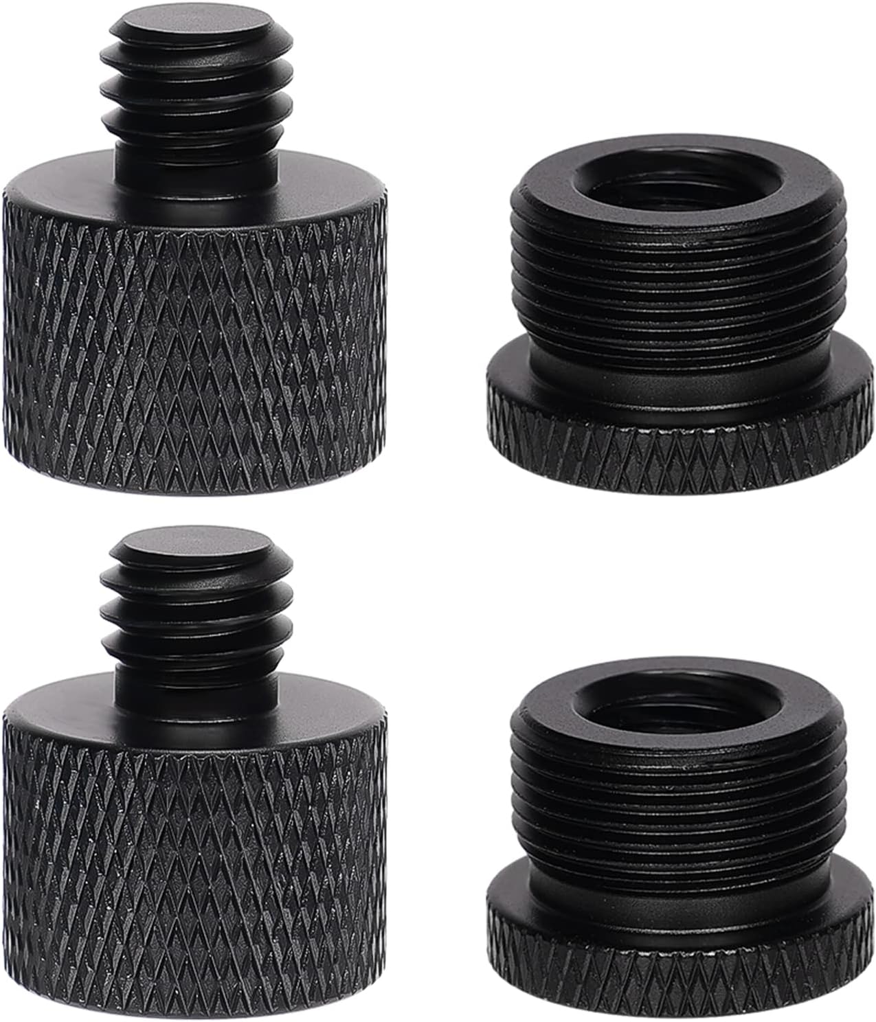 Amazon.com: 2 Pack Mic Stand Adapter 5/8 Female to 3/8 Male Screw ...