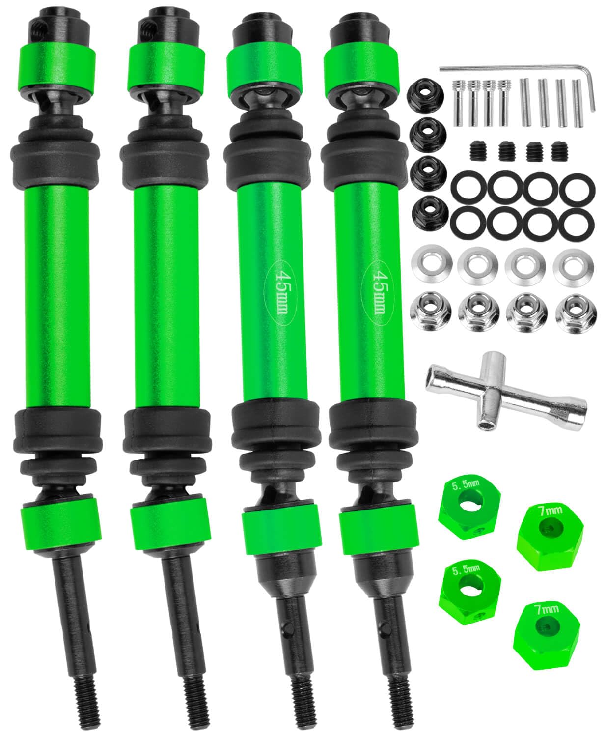 Amazon.com: RCMYou RC Drive Shaft CVD Axles Upgrades Part for 1/10 ...