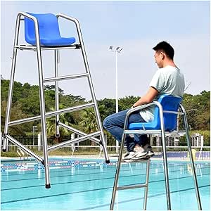 Amazon.co.jp: Swimming Pool Lifeguard Ladder Tall Pool Deck Lifeguard ...