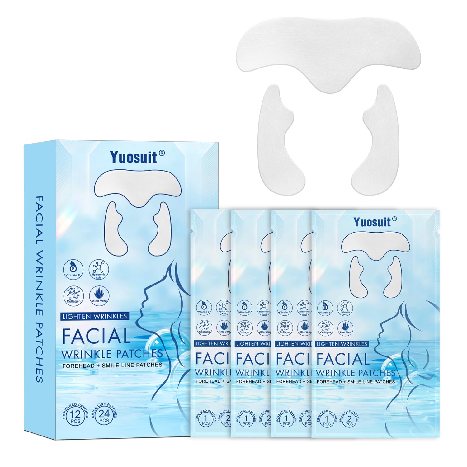 Amazon.com: Yuosuit Forehead Wrinkle Patches｜Facial Wrinkle Patches for ...