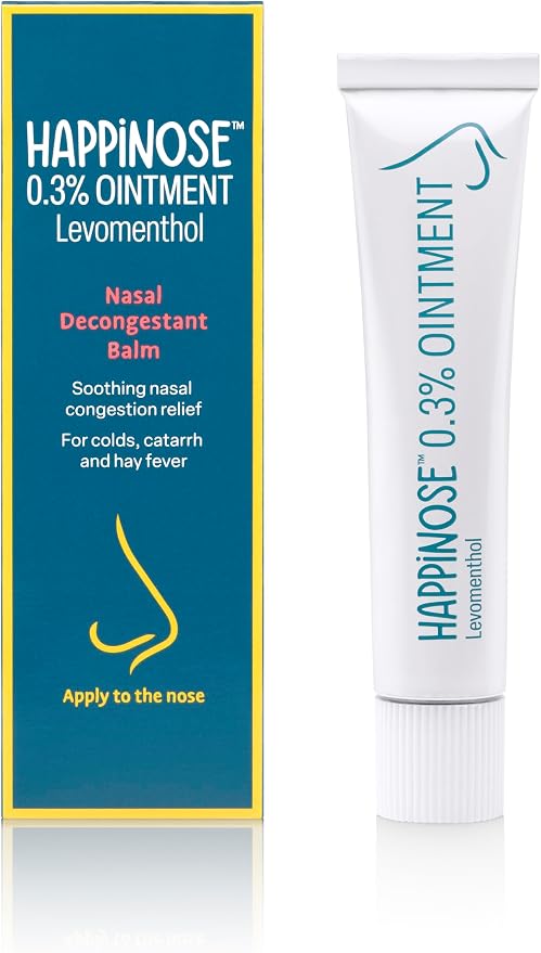 Happinose Balm Nasal Decongestant Balm with Essential Oils for Colds ...