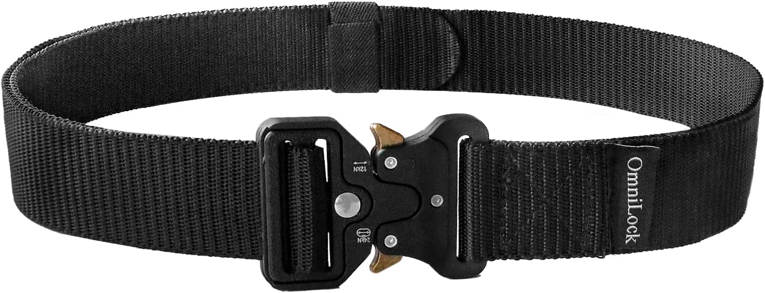 OmniLock Tactical Belt, REXTECH Nylon Work Belts Men with Quick Release ...