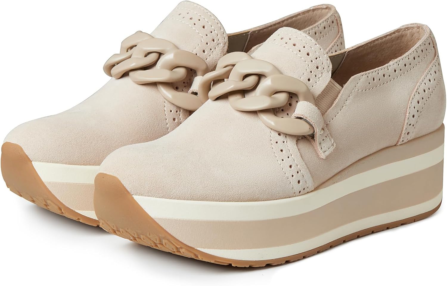 Amazon.com | Eteridrey Womens Sneakers Round Toe Platform Wedges ...