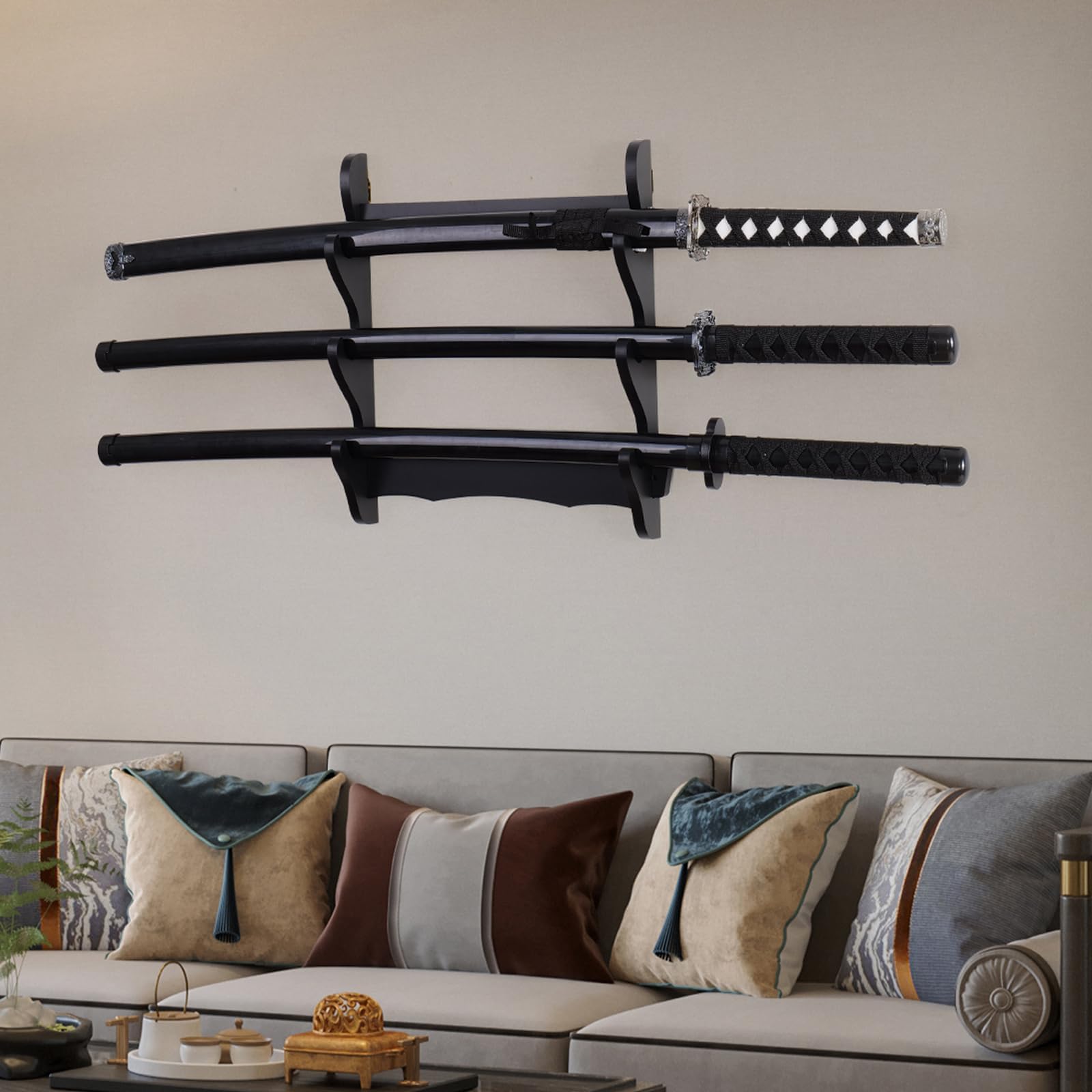 Amazon.com: BYTOTU Katana Wall Holder-Katana Sword Wall Mount display ...