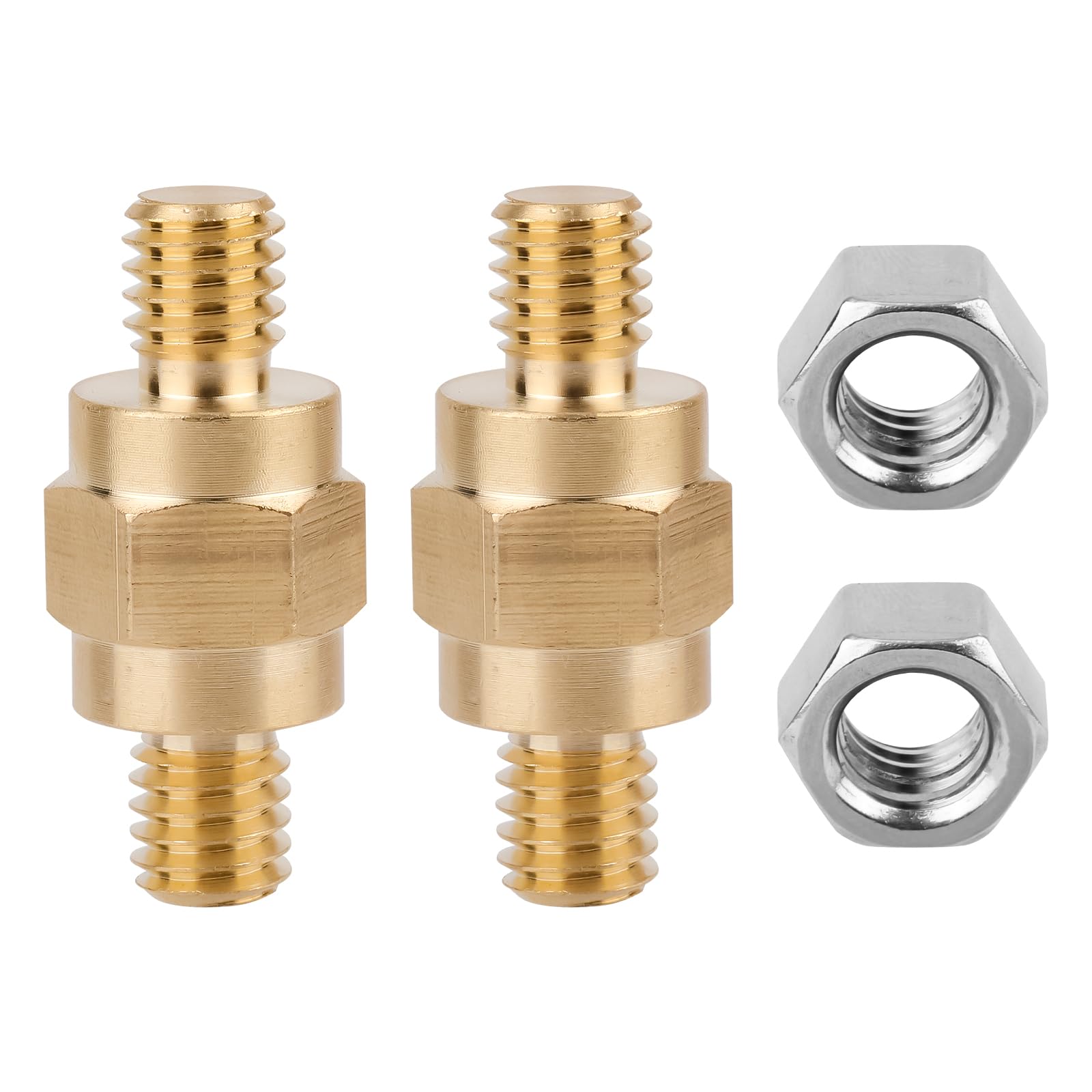 Amazon.com: 2pcs Battery Post Terminals Connectors, 3/8"-16 Brass ...