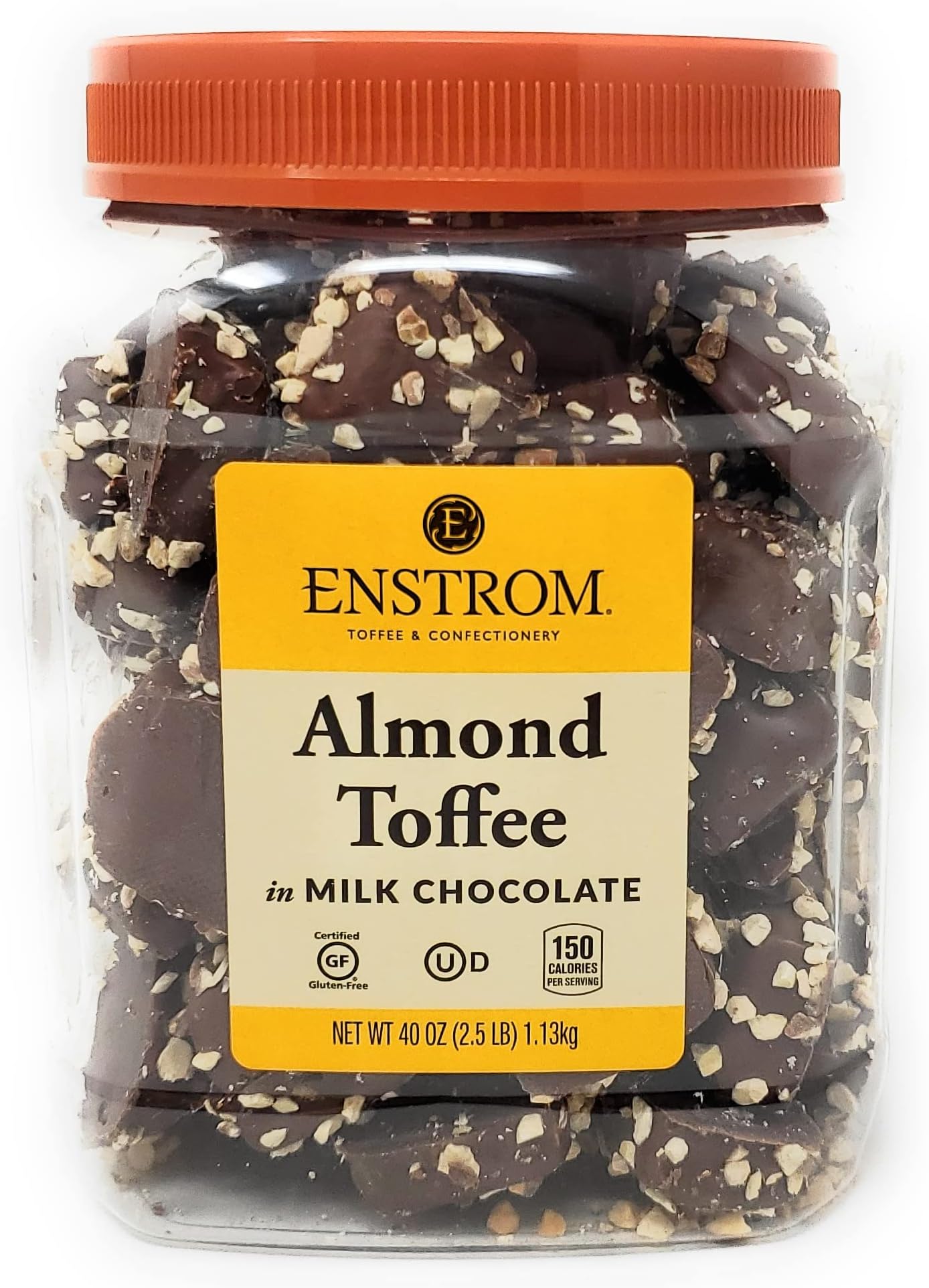 Amazon.com : Enstrom Milk Chocolate and Dark Chocolate Almond Toffee ...