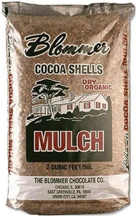 National Cocoa Shell BLCH001 Blommer Cocoa Shell Mulch, 2 Cubic Feet ...