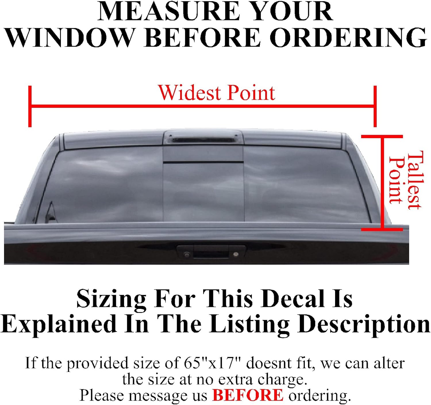 GRAPHIX EXPRESS Truck Back Window Graphics (P23 Grim Nepal | Ubuy