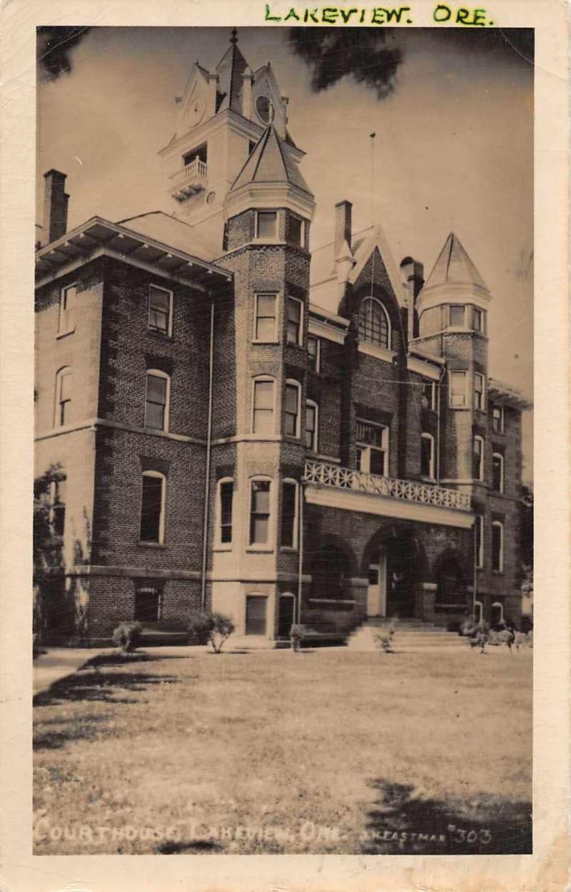 Lakeview Oregon Courthouse Real Photo Antique Postcard J66364 at Amazon ...