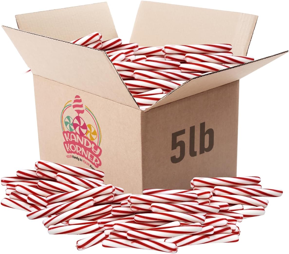Amazon.com : Bob’s Peppermint Candy Sugar Sticks – 5Lbs Pack Delicious ...