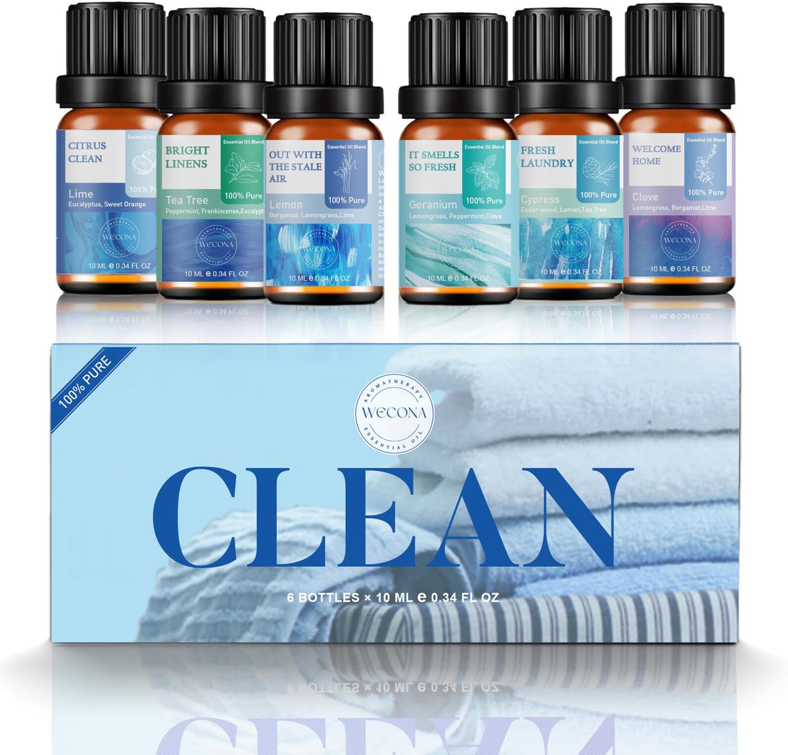 Amazon.com: Wecona Essential Oils for Laundry - 100% Pure Essential ...