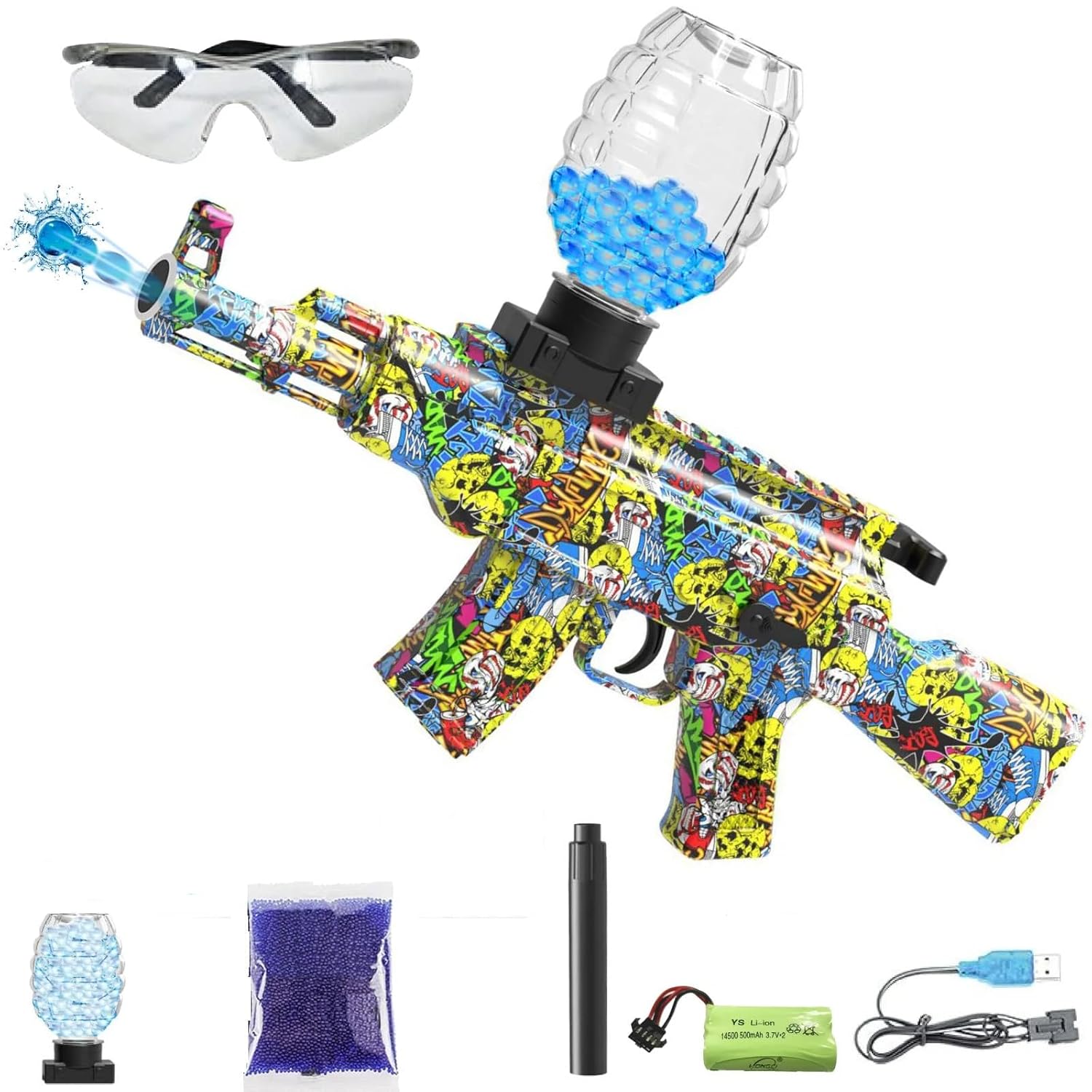 Chetsavz - Fresh Gel Water Ball Blaster Gun Automatic Gun for Kids ...