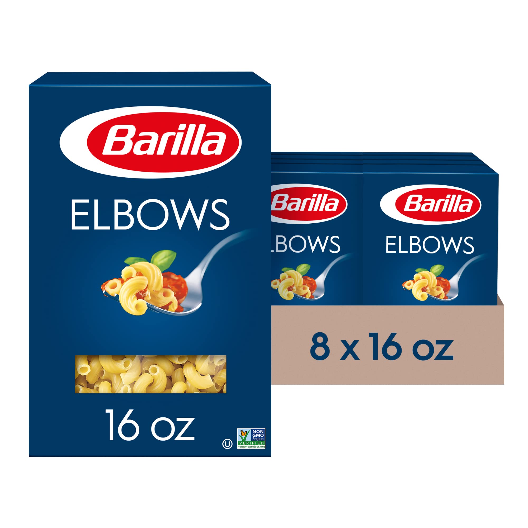 Snapklik.com : Barilla Elbows Pasta, 16 Oz Box (Pack Of 8) - Non-GMO ...