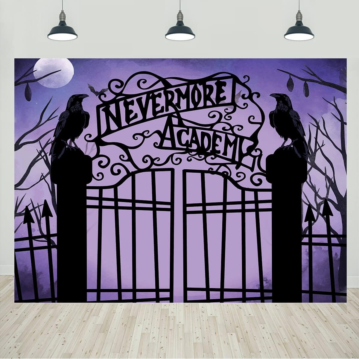 Amazon.com : Wednesday Nevermore Academy Backdrop Boys Girls Horror ...
