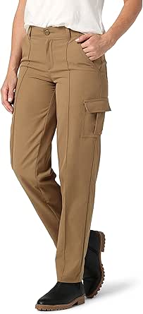 Amazon.com: Lee Women's Flex to Go Mid Rise Seamed Cargo Pant, Dark ...