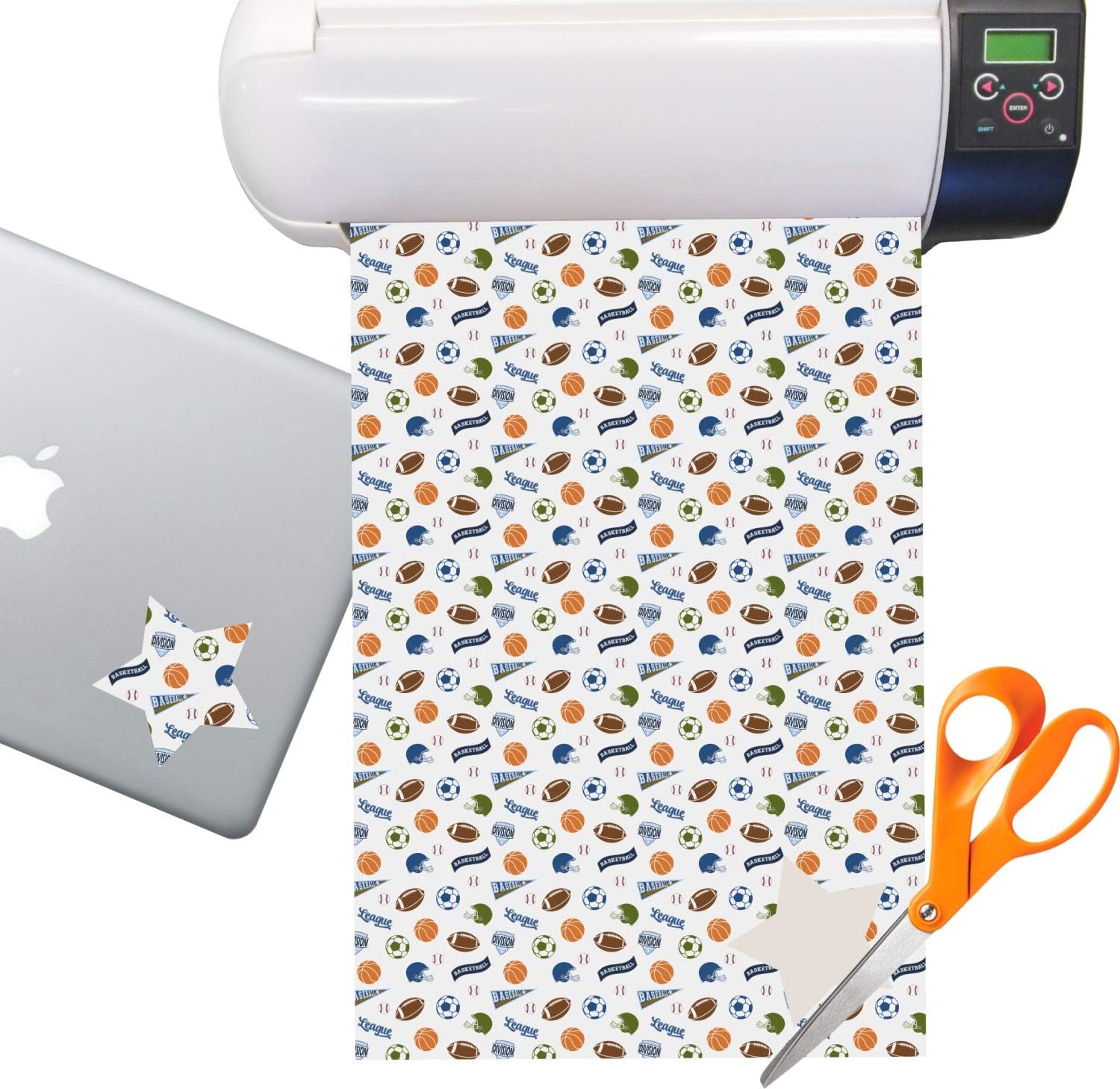 Amazon.com: Sports Sticker Vinyl Sheet (Permanent)