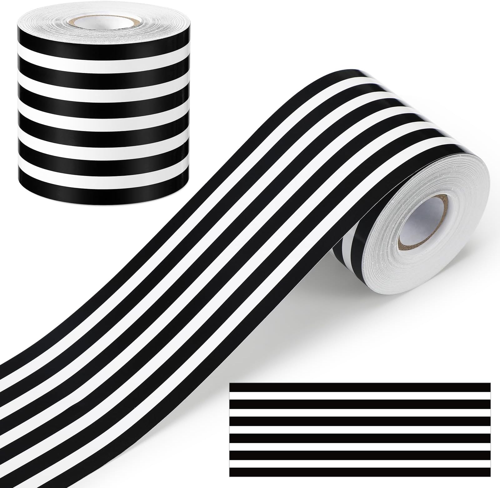 Amazon.com: durony 4 Pack 131.2 Feet Black Bulletin Board Border Back ...